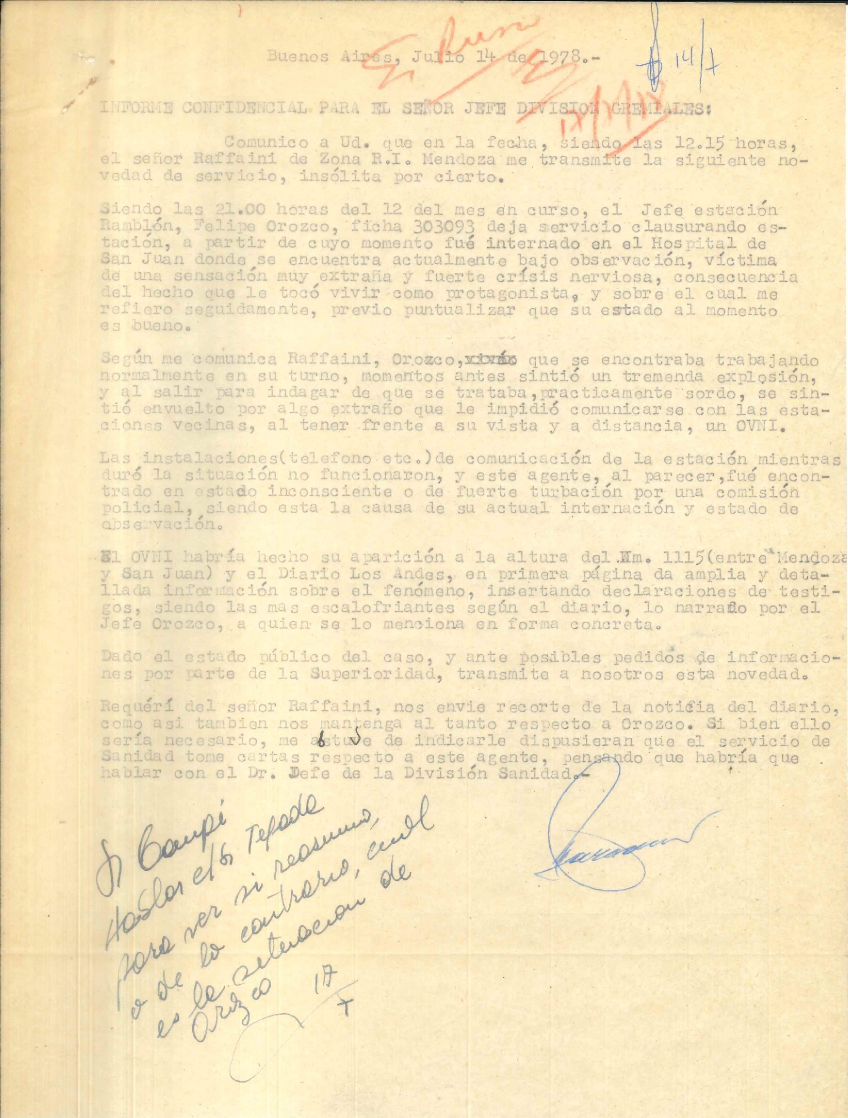 CEFORA LOGRA LA DESCLASIFICACION DEL CASO EL RAMBLON – Vision OVNI